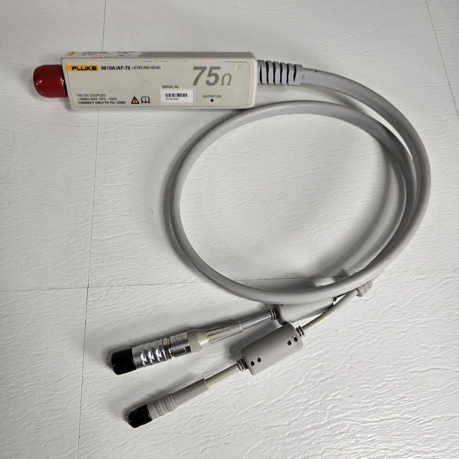 Fluke 9610A/AF-75 Leveling Head 75 Ohm DC Coupled +18dBm Max 10Hz-4GHz – Lab Liquidators Store