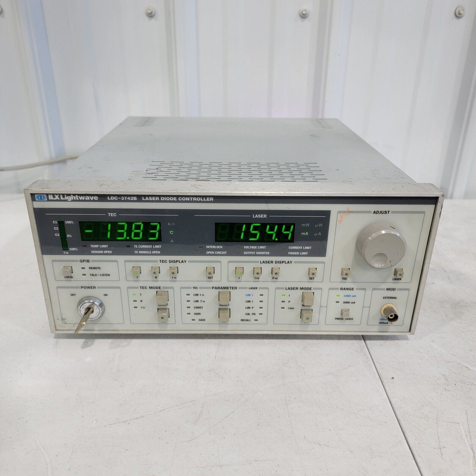 Works Tested Ilx Lightwave Newport Ldc 3742b Laser Diode Controller Lab Liquidators Store