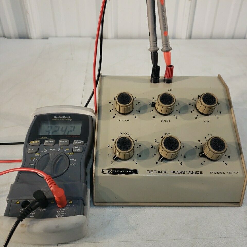 Heathkit IN-17 Decade Resistance Adjustable Resistor - Tested, Works ...
