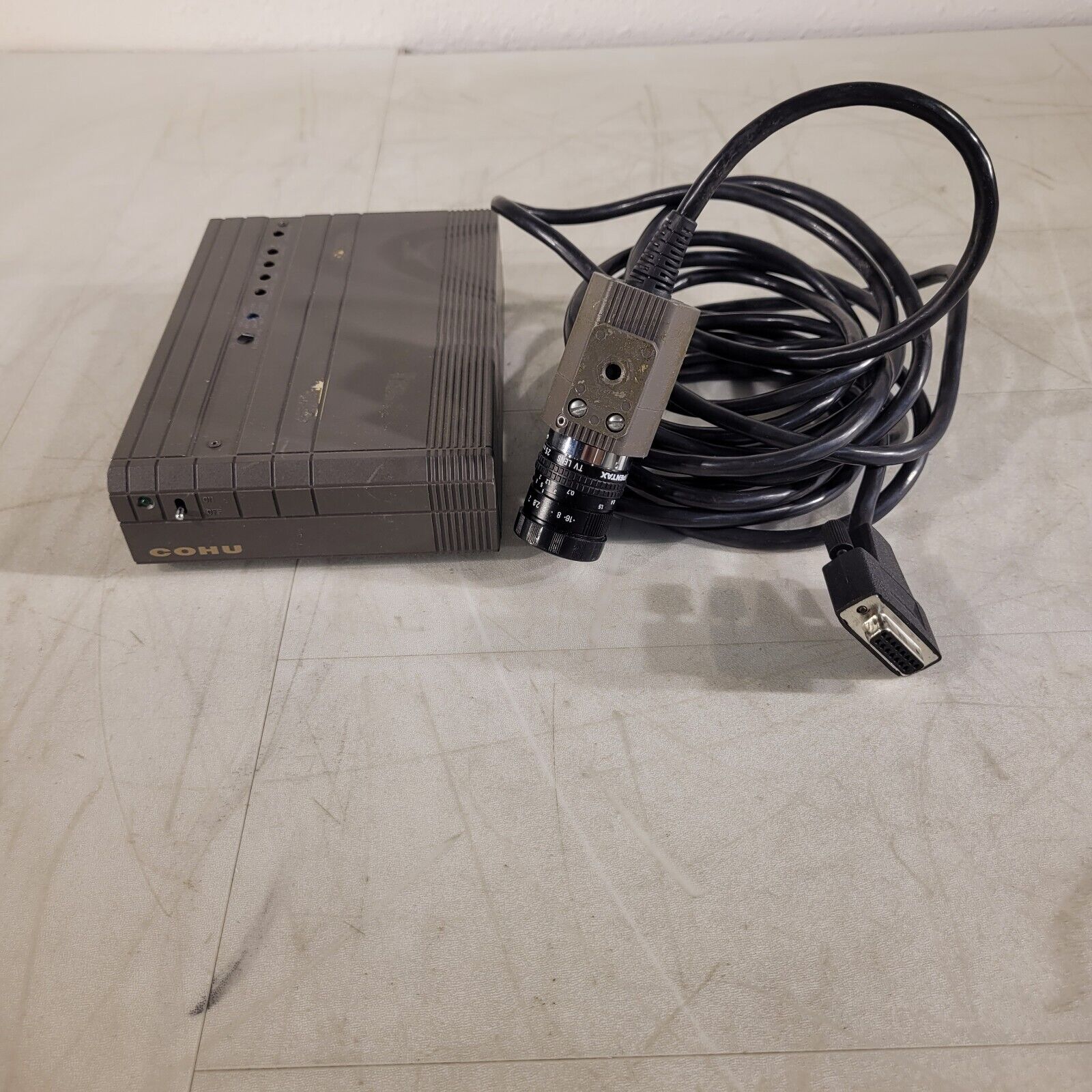 Cohu 4995-2110 Control Box 4990 Series Camera w/ Cosmicar/Pentax TV Le ...