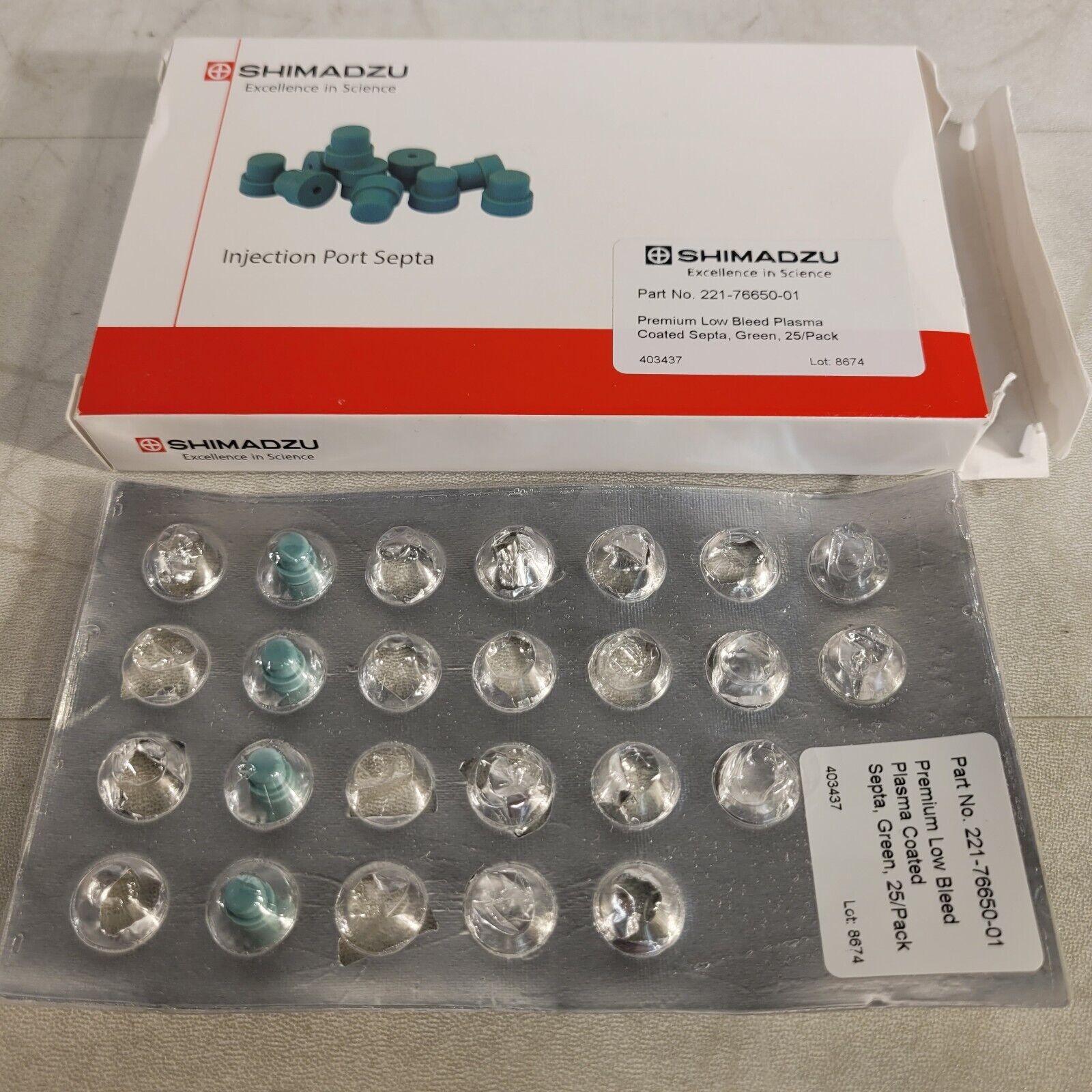 Shimadzu 221-76650-01 Injection Port Septa Premium Low Bleed Plasma Co ...
