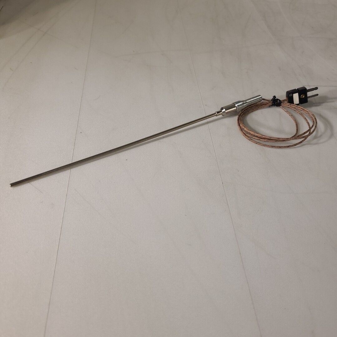 Omega Type J Thermocouple Probe Length 8" Probe Diameter 1/8" Cord Len ...