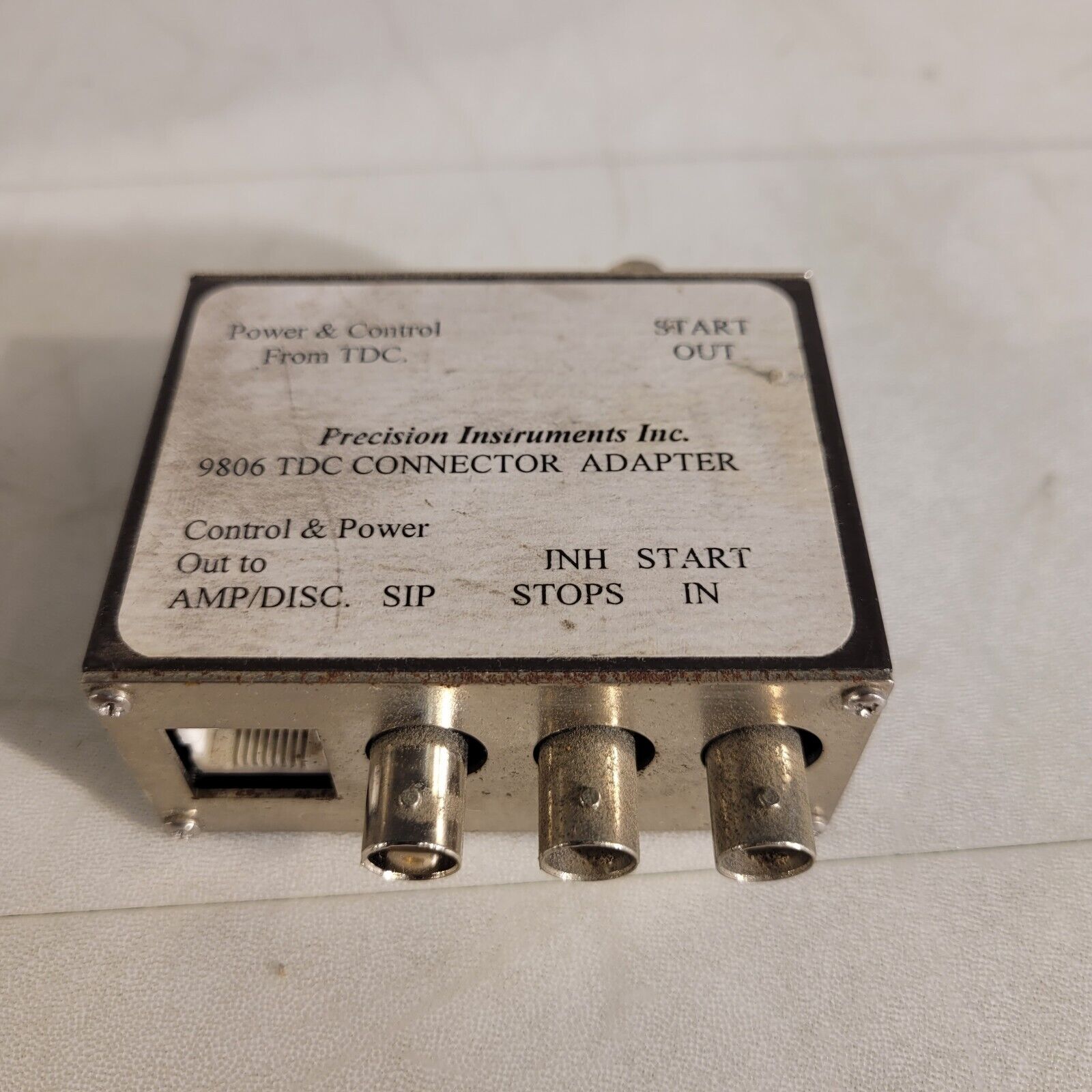 Precision Instruments 9806 TDC Connector Adapter A3 from Micromass Q-T ...