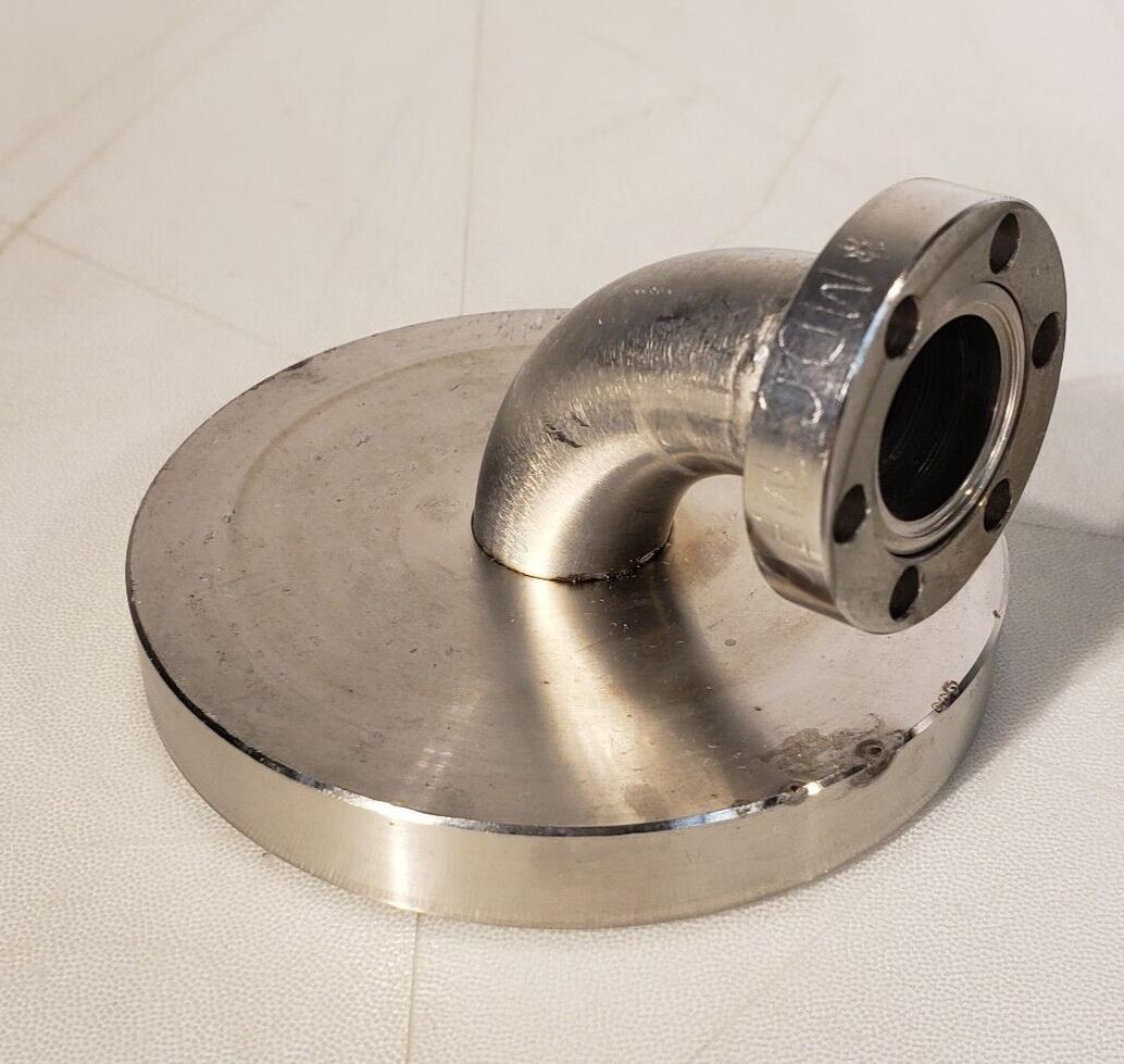 MDC 4.5" DN63CF To 1.33" DN16CF Elbow Adaptor Conflat Flange High Vacu ...