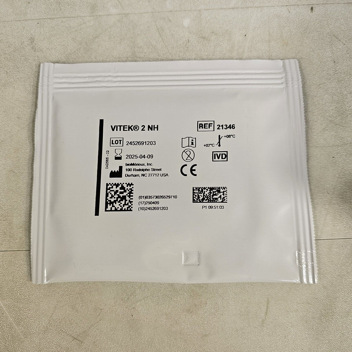 BioMerieux Vitek 2 NH Test Kit Reagent Card 21346 - 1 Card – Lab ...