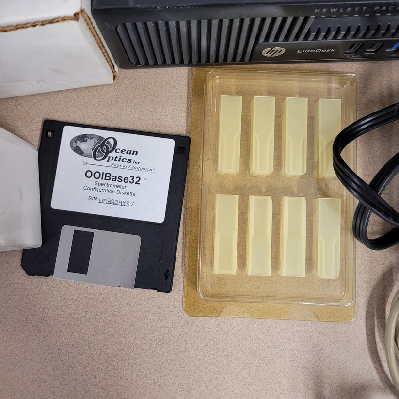 Ocean Optics USB2000 Spectrometer USB-ISS-UV/VIS Lamp and Software ...