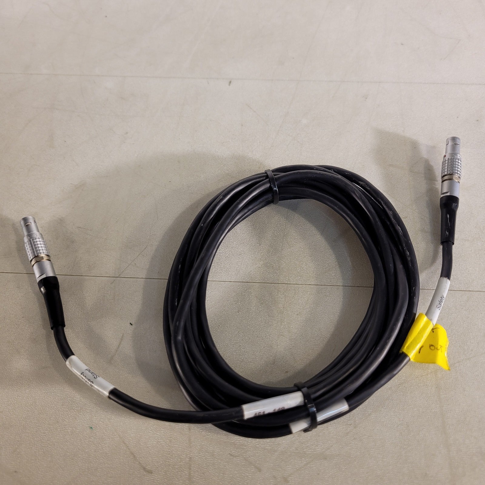 Lemo FGJ.0B Connector 9-Pin 10ft Long Cable Circular Pull Collar Male ...