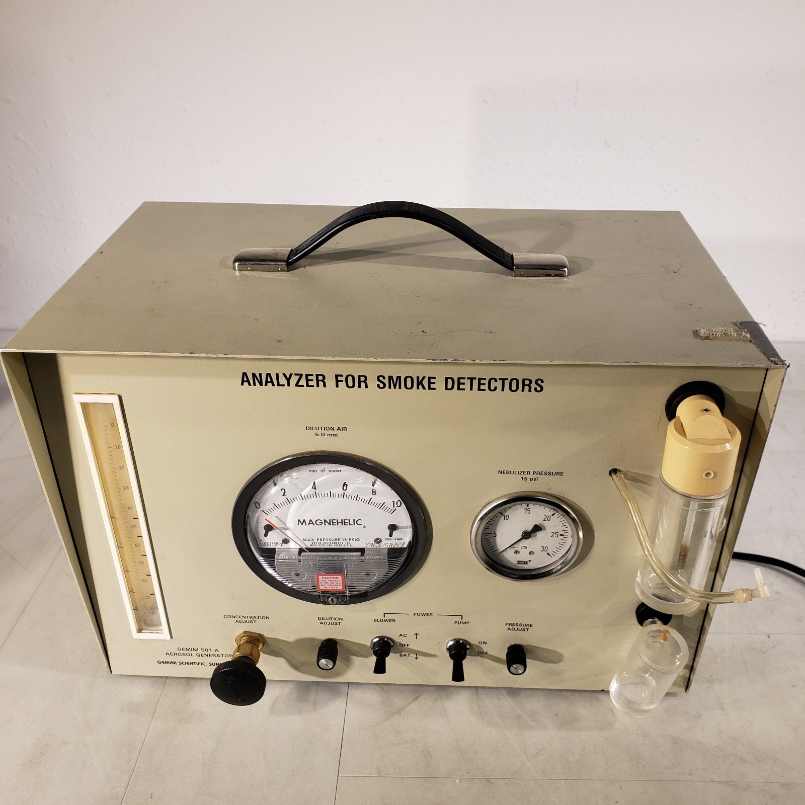 Gemini 501-A Aerosol Generator Analyzer For Smoke Detector Tester – Lab ...