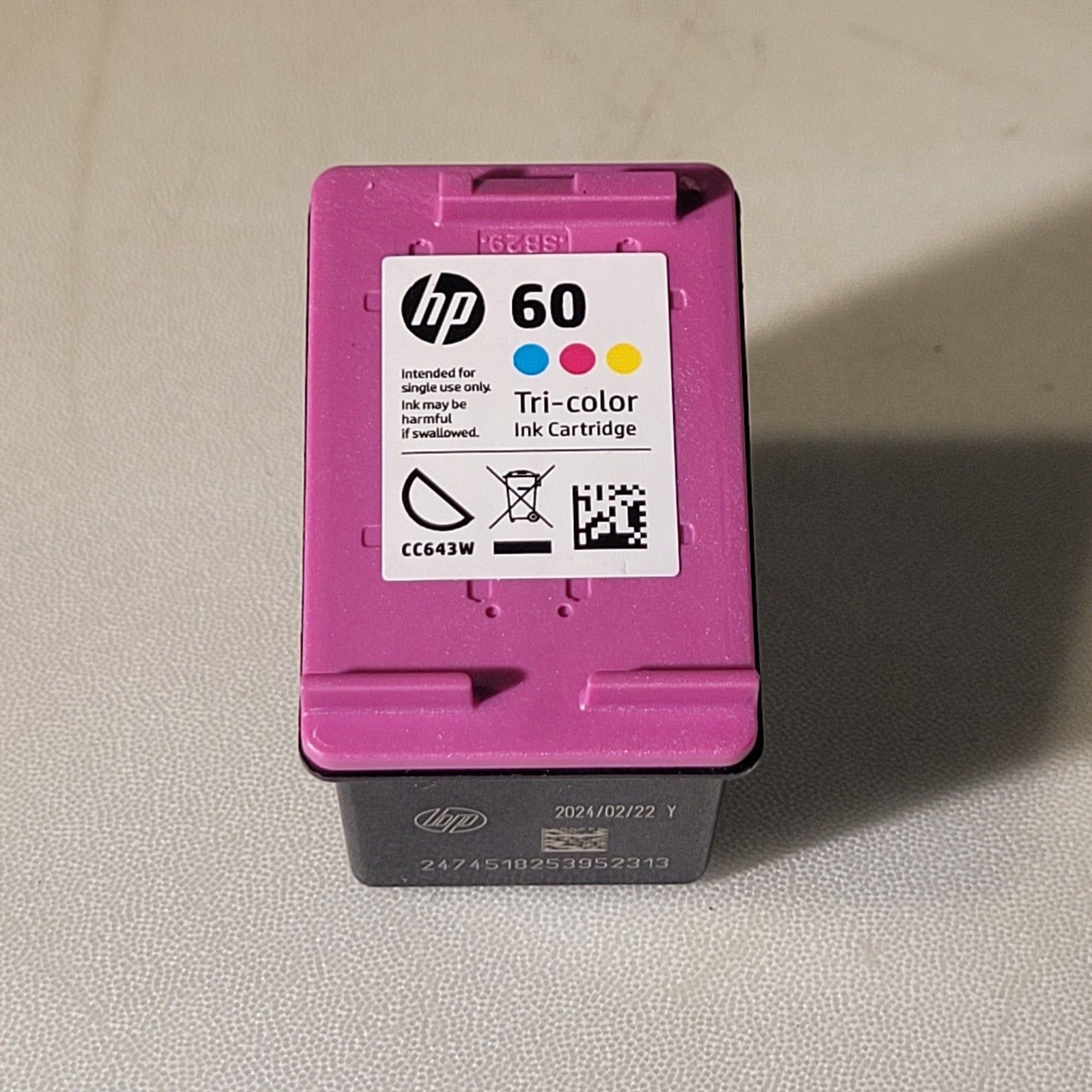 Hewlett Packard HP CC643WN 60 Tri Color Ink Cartridge – Lab Liquidators ...