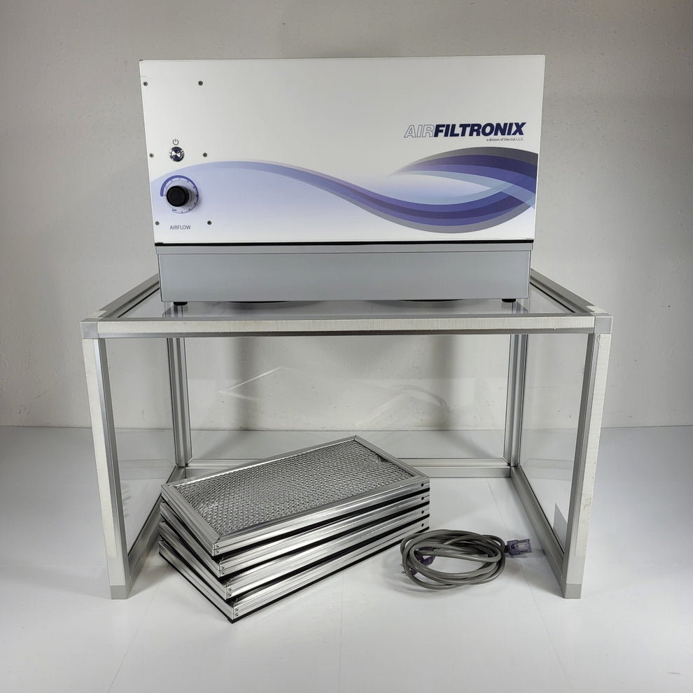 AirFiltronix Air Filter Cabinet HEPA Glas-Col Fan 30" Hood 200A HS3000 ...