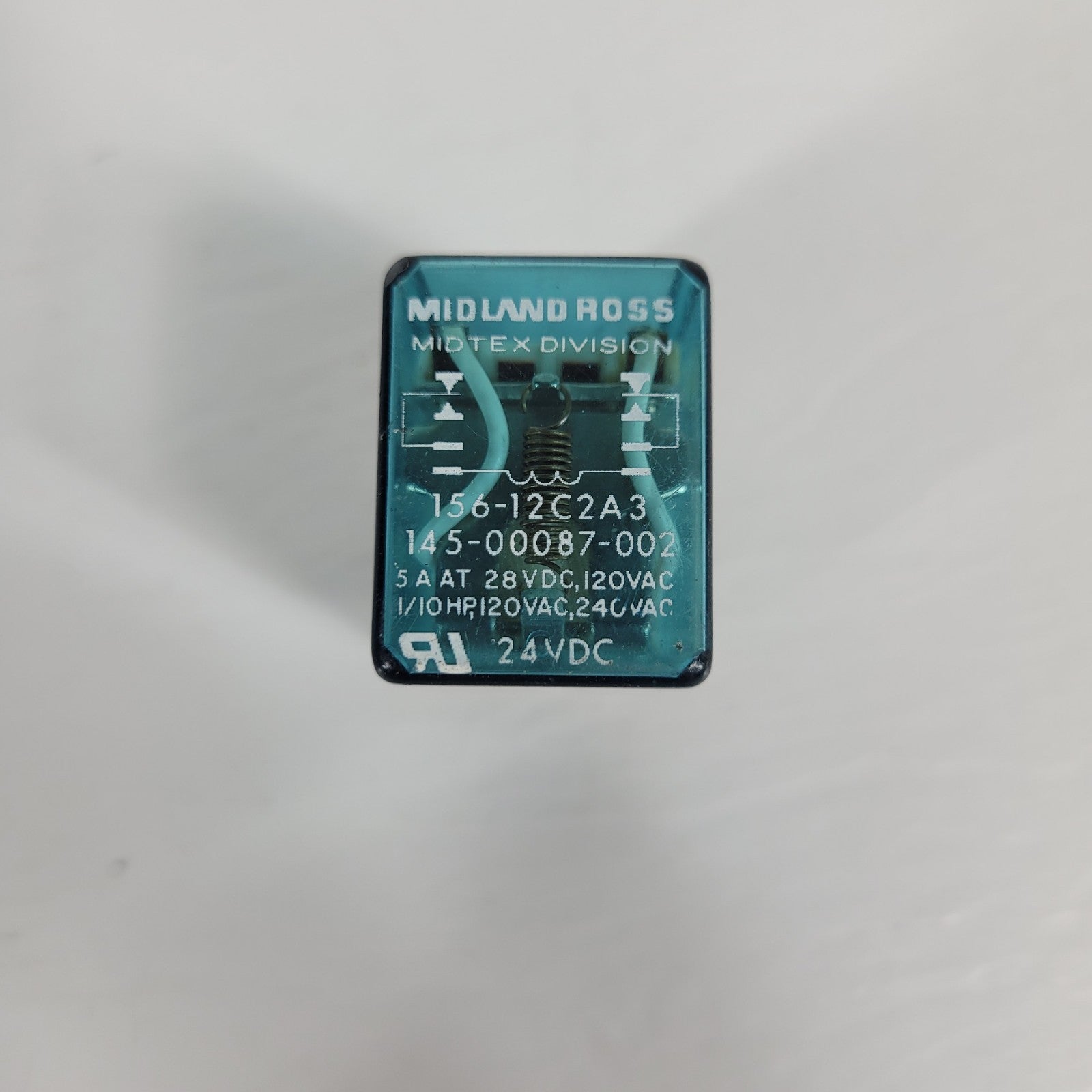 Midland Ross Electric Relay Switch 156-12C2A3 5A 24VDC 120VAC – Lab ...