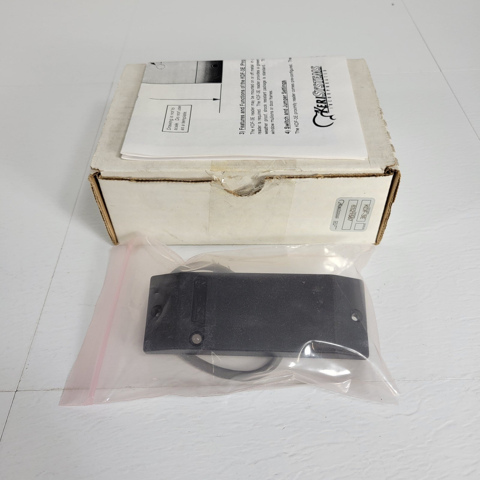 Keri Systems KDF-3E Mullion Proximity Reader Standard Light RFID Compa ...