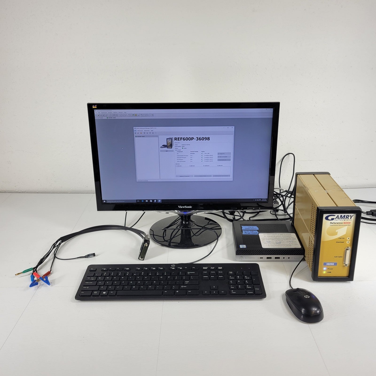 Gamry Reference 600+ Potentiostat Galvanostat ZRA with Software and Ac ...