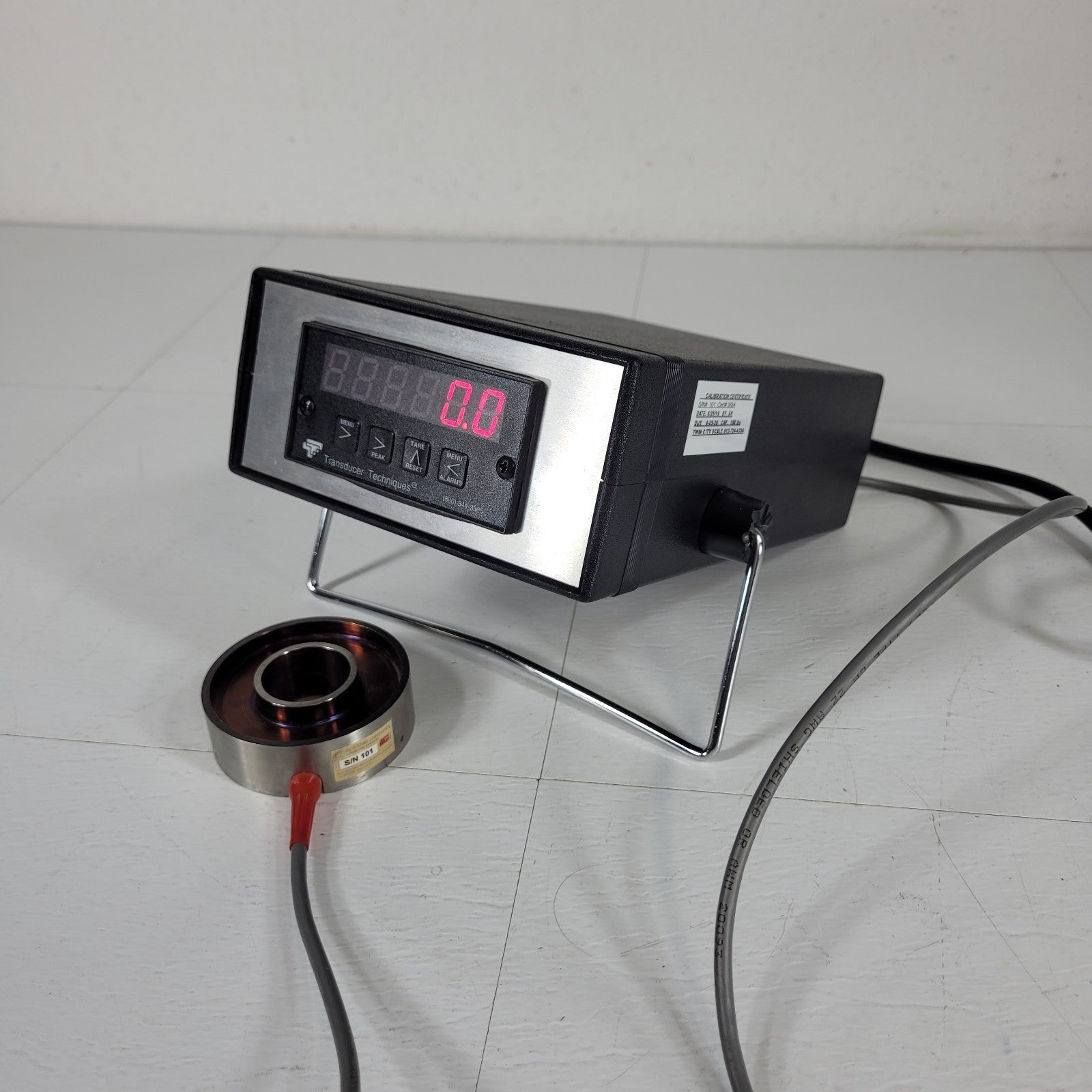 Sensing Systems Transducer Techniques Load Cell Display 100lbs Capacit ...