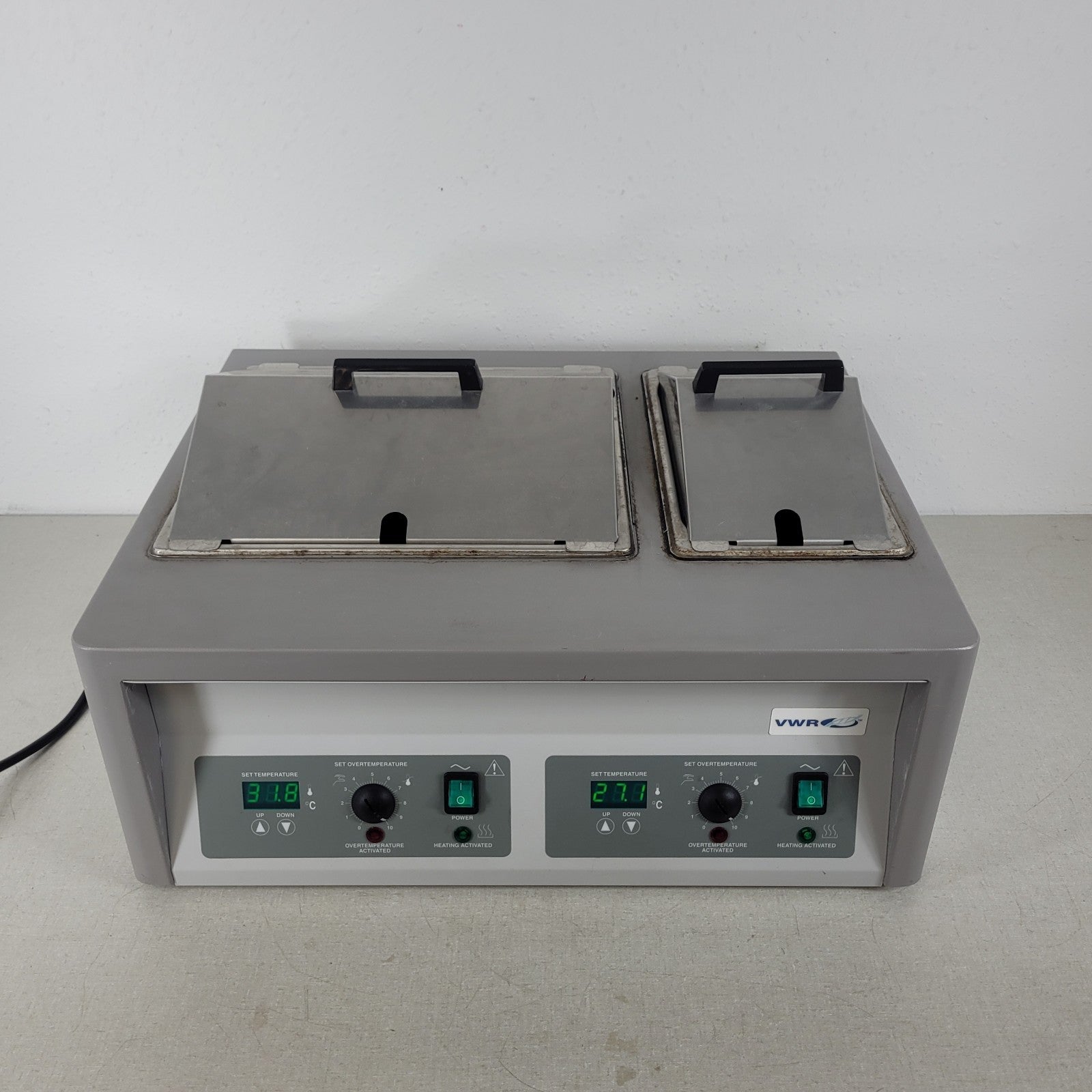 TESTED- VWR Shel Lab 1255 Dual Chamber Laboratory Digital Water Bath 9 ...