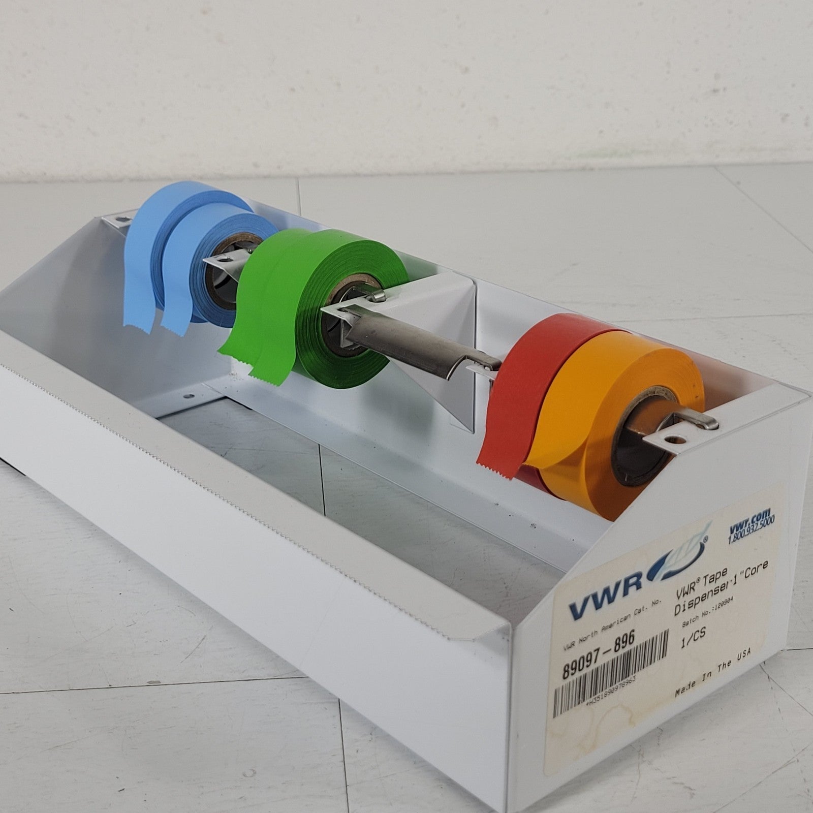 VWR 89097-896 Multiple Roll Tape Dispenser 1" Core With Tape Metal She ...