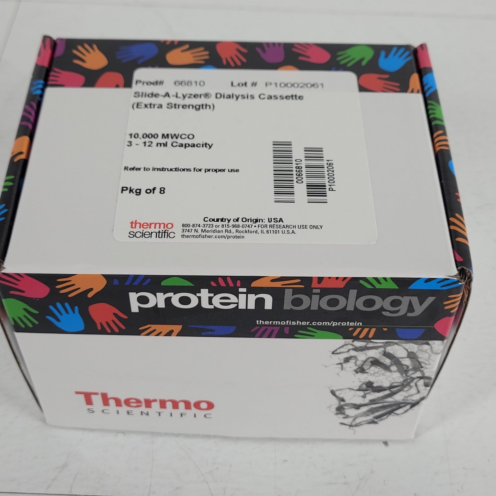 5 ct Thermo 66810 Slide-A-Lyzer Dialysis Cassette Extra Strength 10K M ...