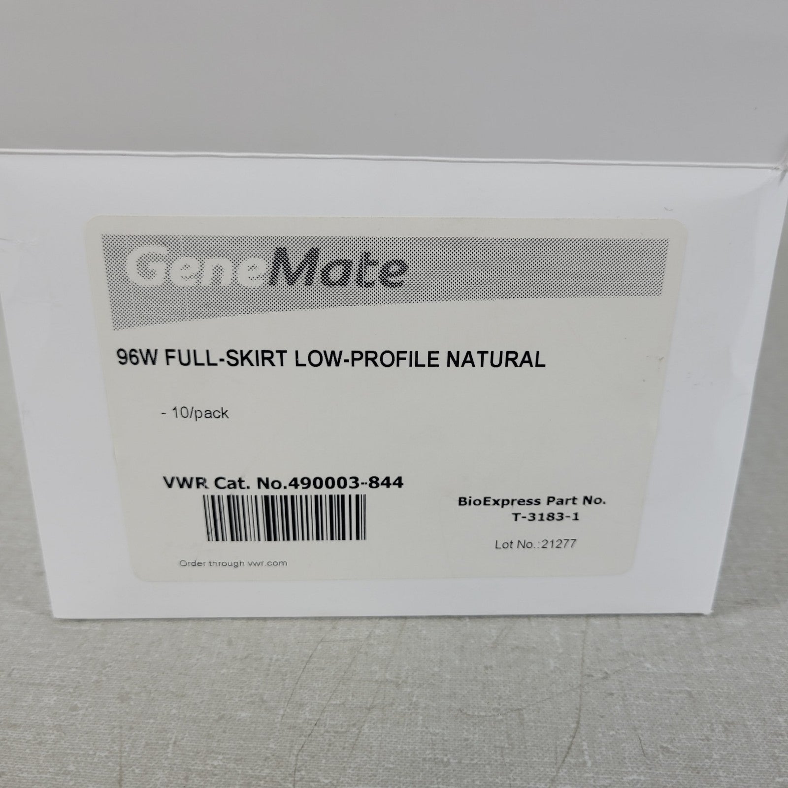 VWR 490003-844 Gene Mate 96 Well Full Skirted Low Profile 0.1 ml Natur ...