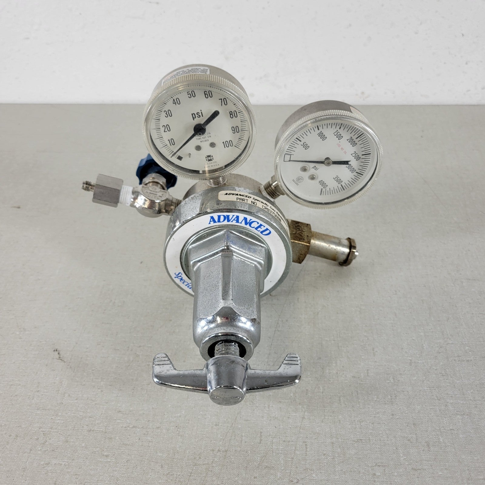 Advanced Specialty Gas Equipment CRB375660 ASGE Regulator 0-100 & 100 ...