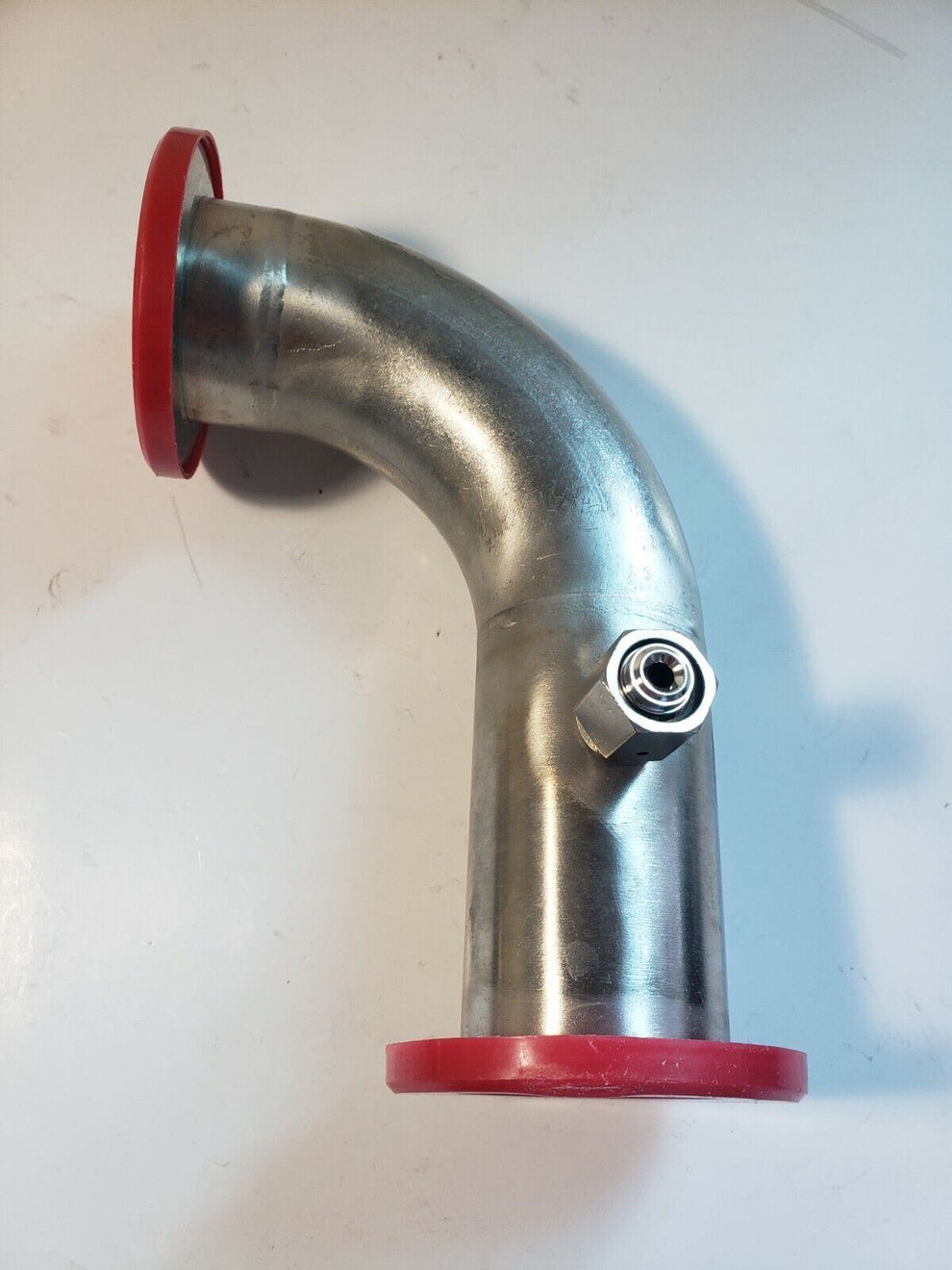 KF50 NW50 High Vacuum Stainless Steel 90° Elbow Flange w 1/4" VCR Fitt ...