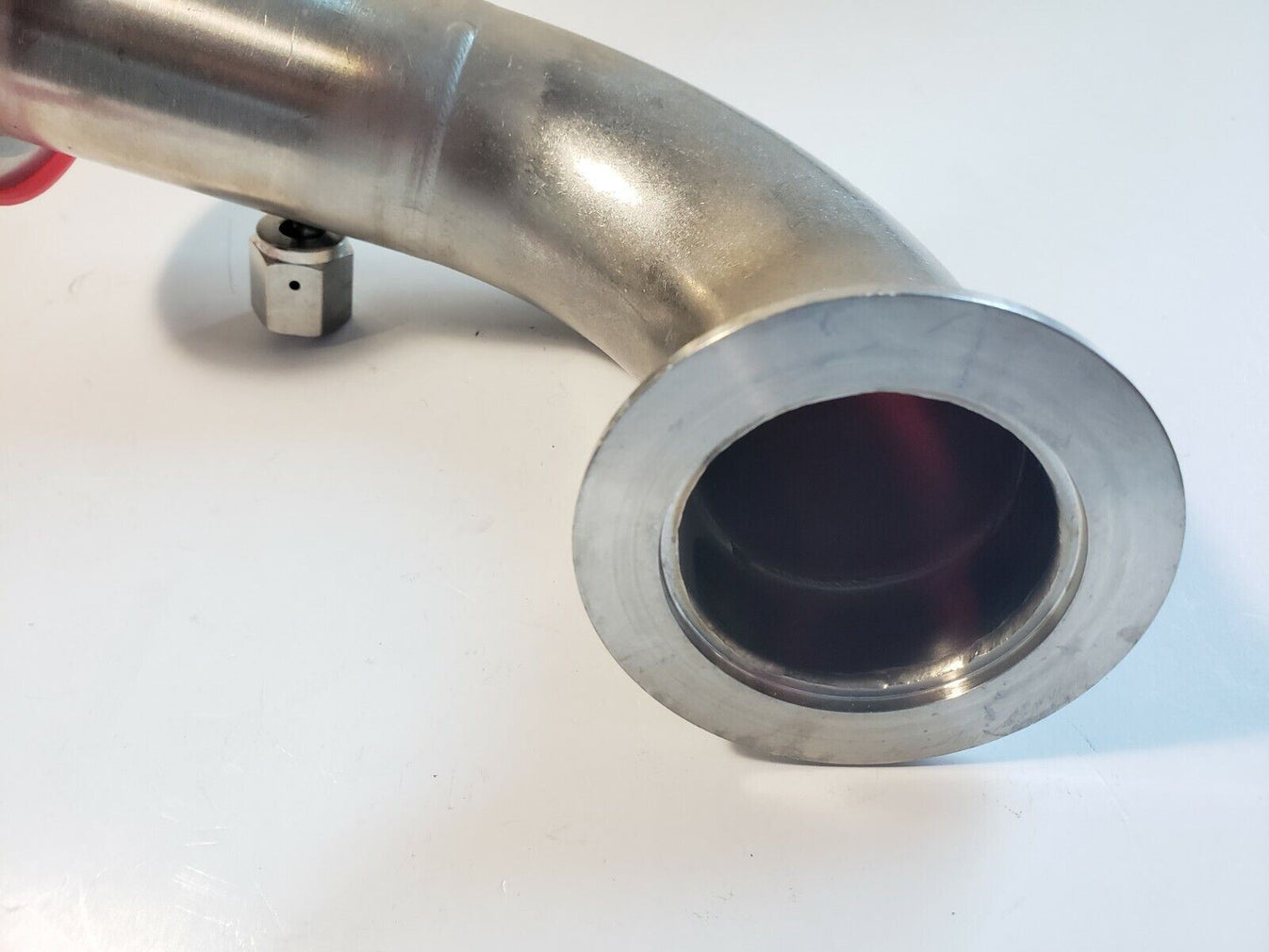 KF50 NW50 High Vacuum Stainless Steel 90° Elbow Flange w 1/4" VCR Fitt ...