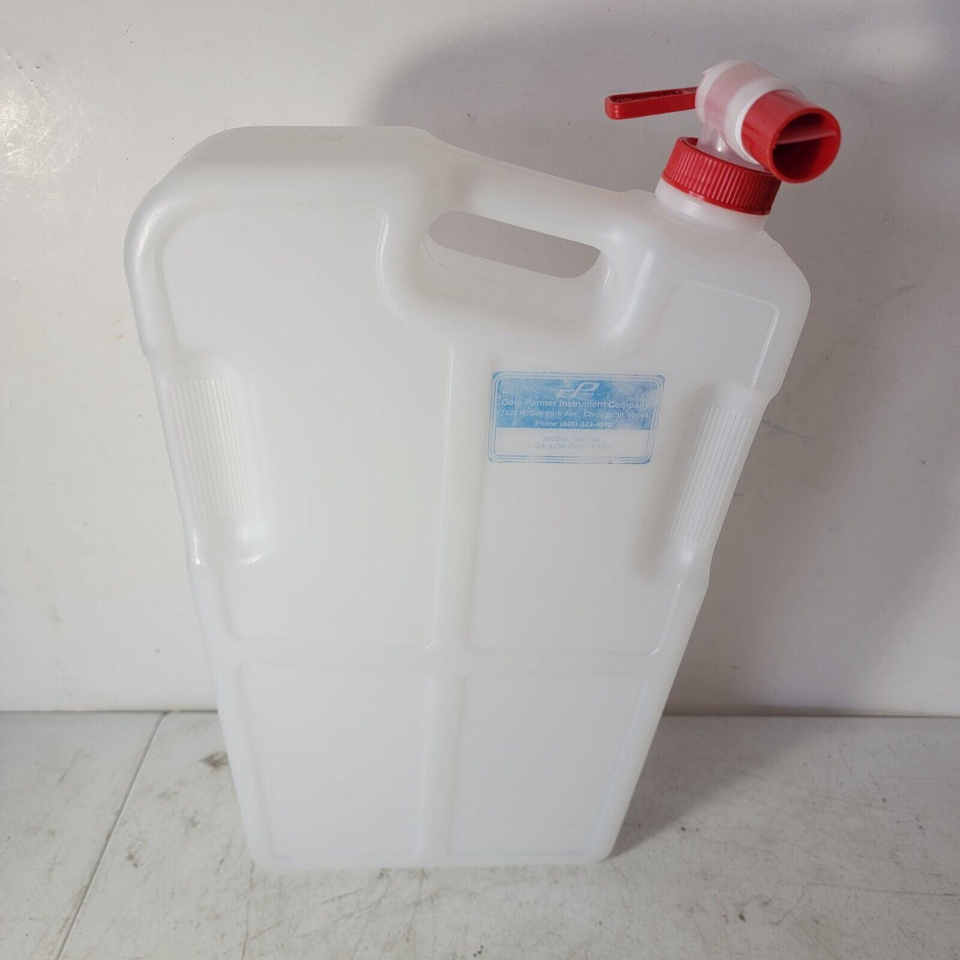 1 Gallon Hedwin Lab Carboy w/ Spout Cole-Parmer 6061-00 Chemical Labor ...