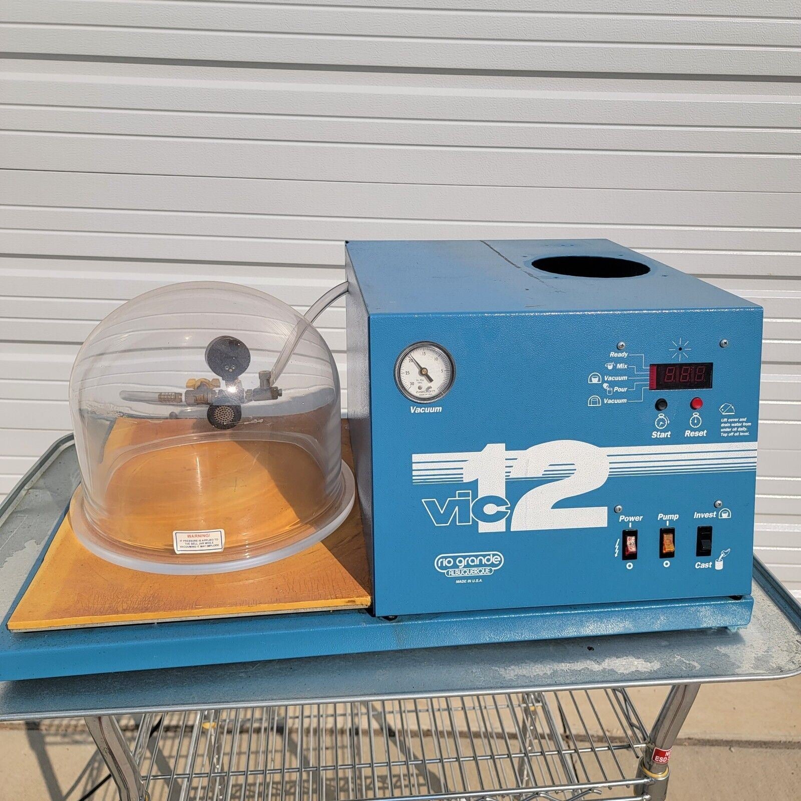 Rio Grande VIC 12 Tabletop Solid And Perforated Coating Machine Vacuum ...