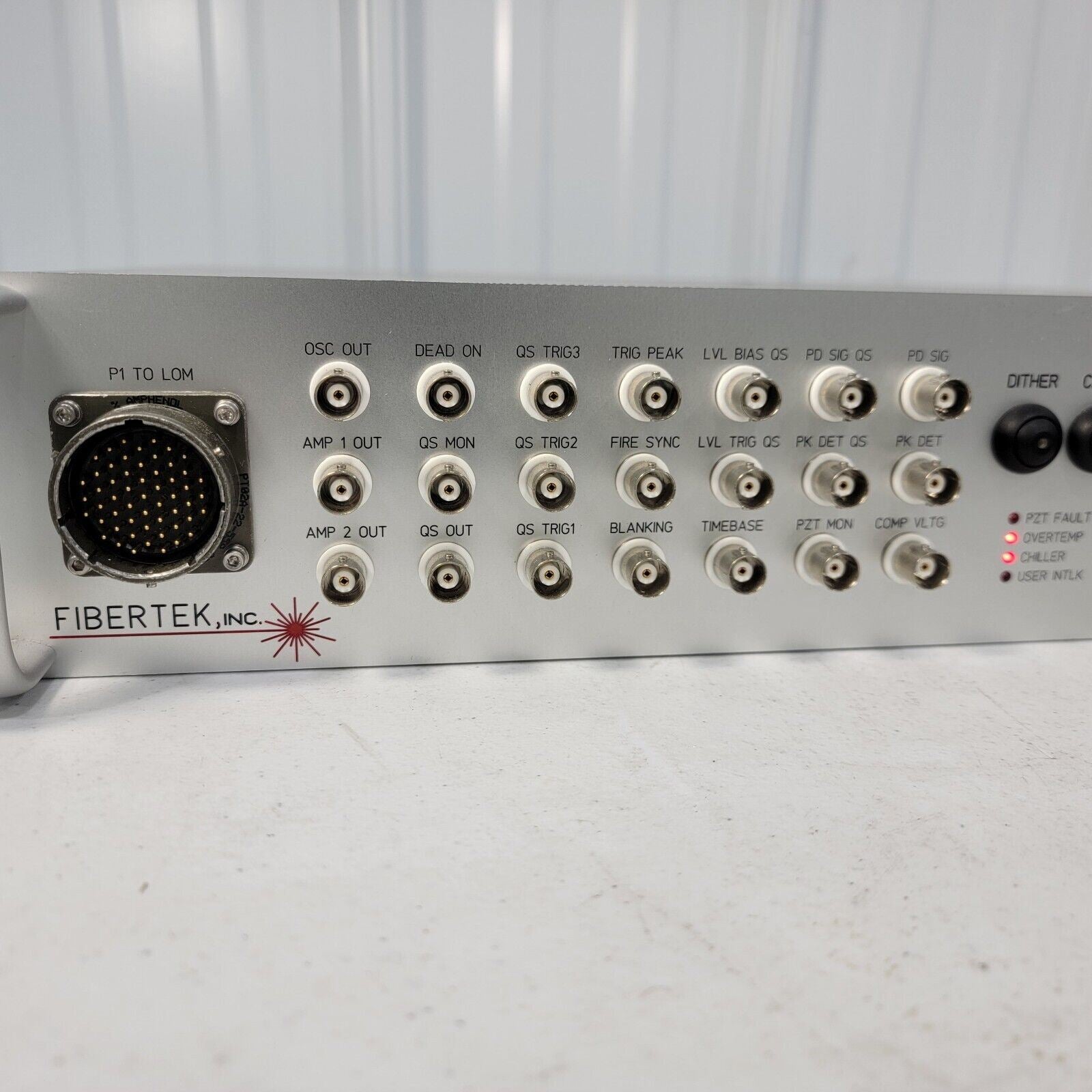 Fibertek Laser Diode Control Panel QSW Rack Mount – Lab Liquidators Store