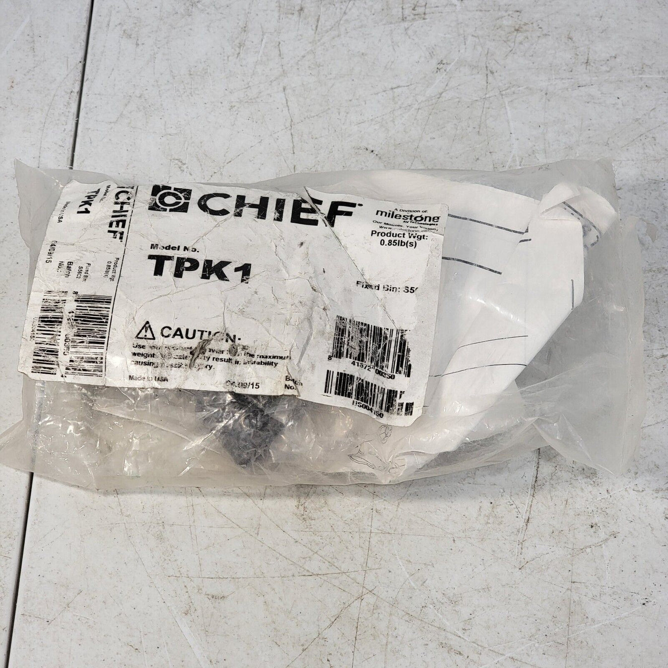 TPK1 Chief Mount Pole clamps for Chief's TPP, TPS and TPM series – Lab ...