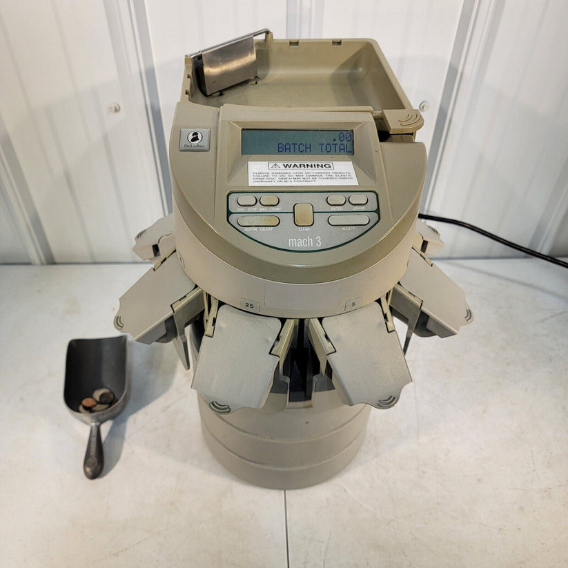 *Tested- Works* DeLaRue Mach 3, Bruns 6300 Coin Sorter and Counter ...