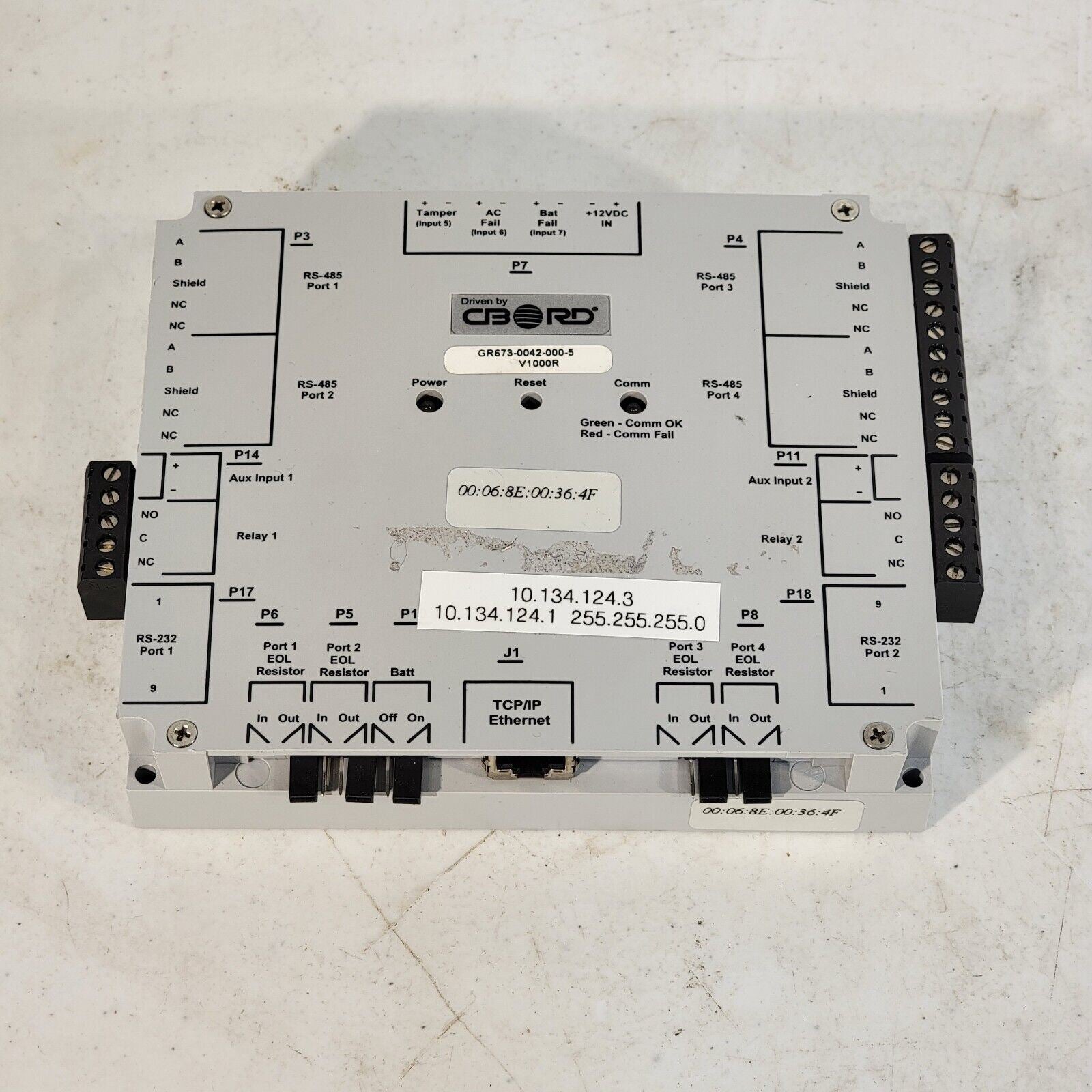 HID VertX V1000R CBORD Networked Access Controller V1000 – Lab ...