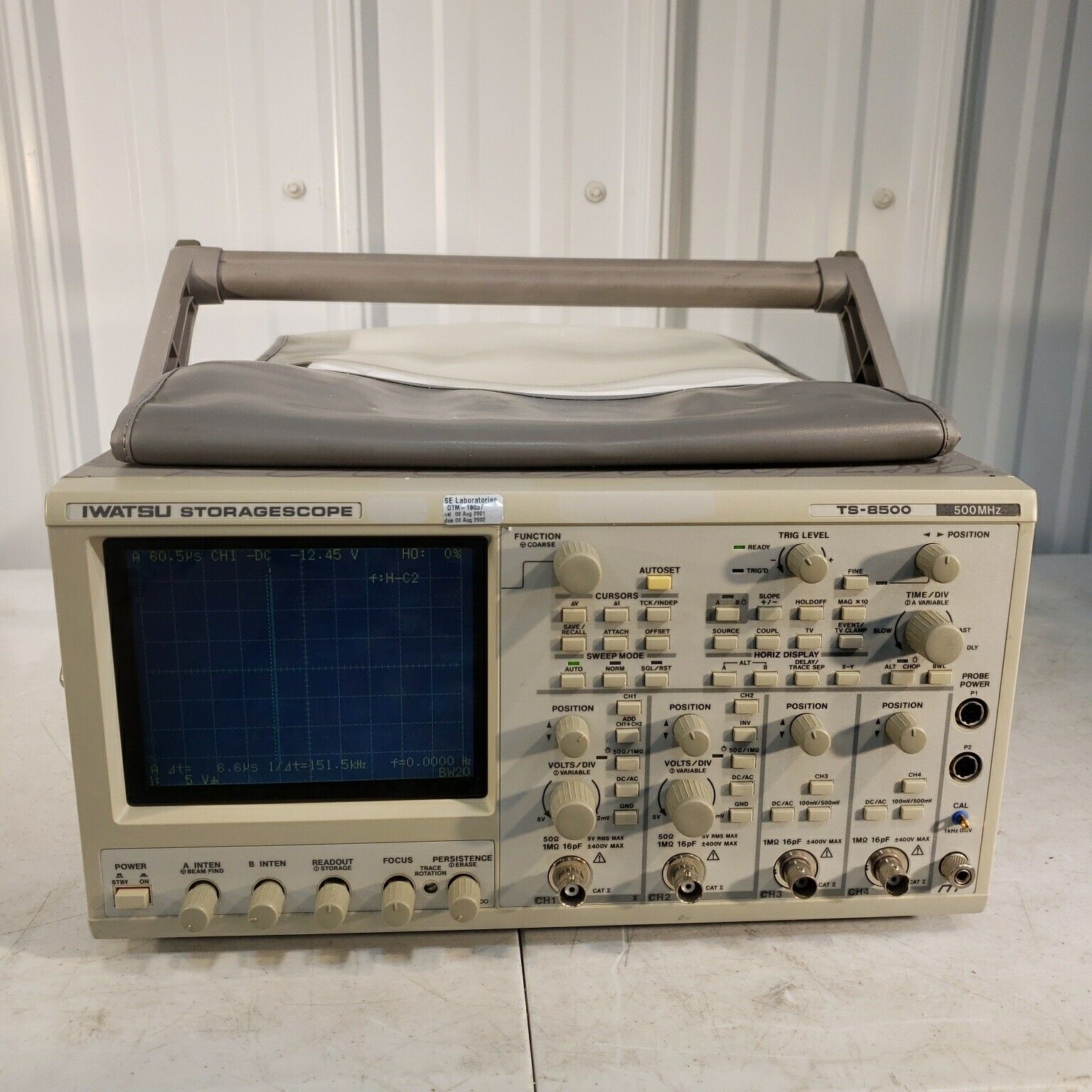 Iwatsu Storagescope TS-8500 Oscilloscope 500 MHz 4-Channel Tested Work ...