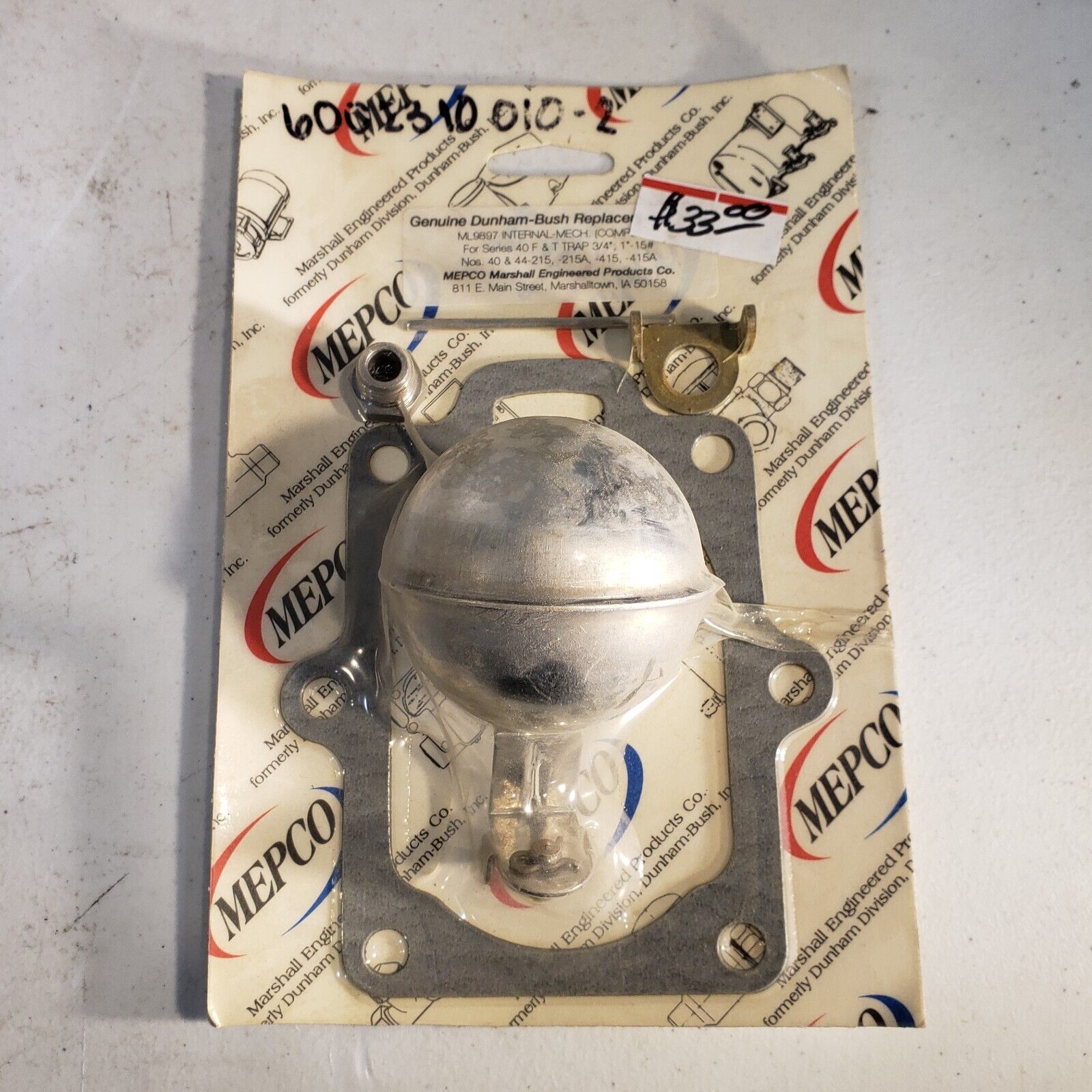 Mepco ML9897 - Mechanism Assembly, Float & Gasket for 44-215 & 44-415 ...
