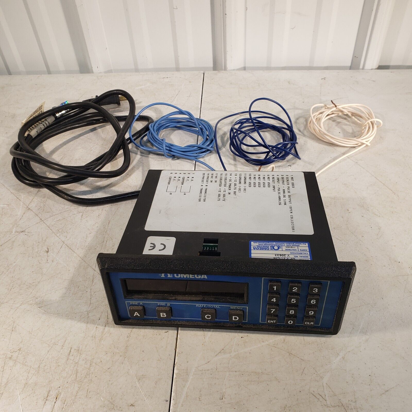 Omega DP-F31-LIN Two Stage Batch Controller/Ratemeter, 2 Relay Outputs ...