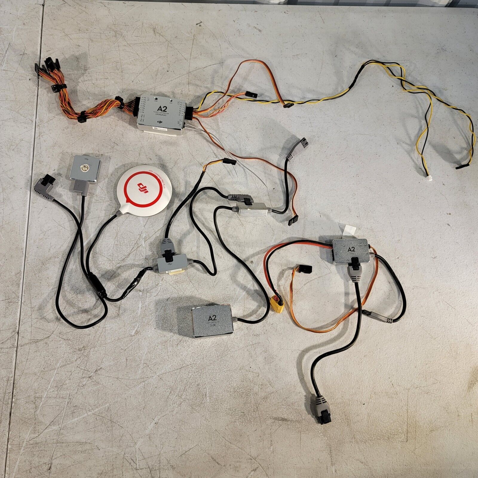 DJI A2 Flight Controller System Includes IMU PMU LED-BT-I GPS-COMPASS ...