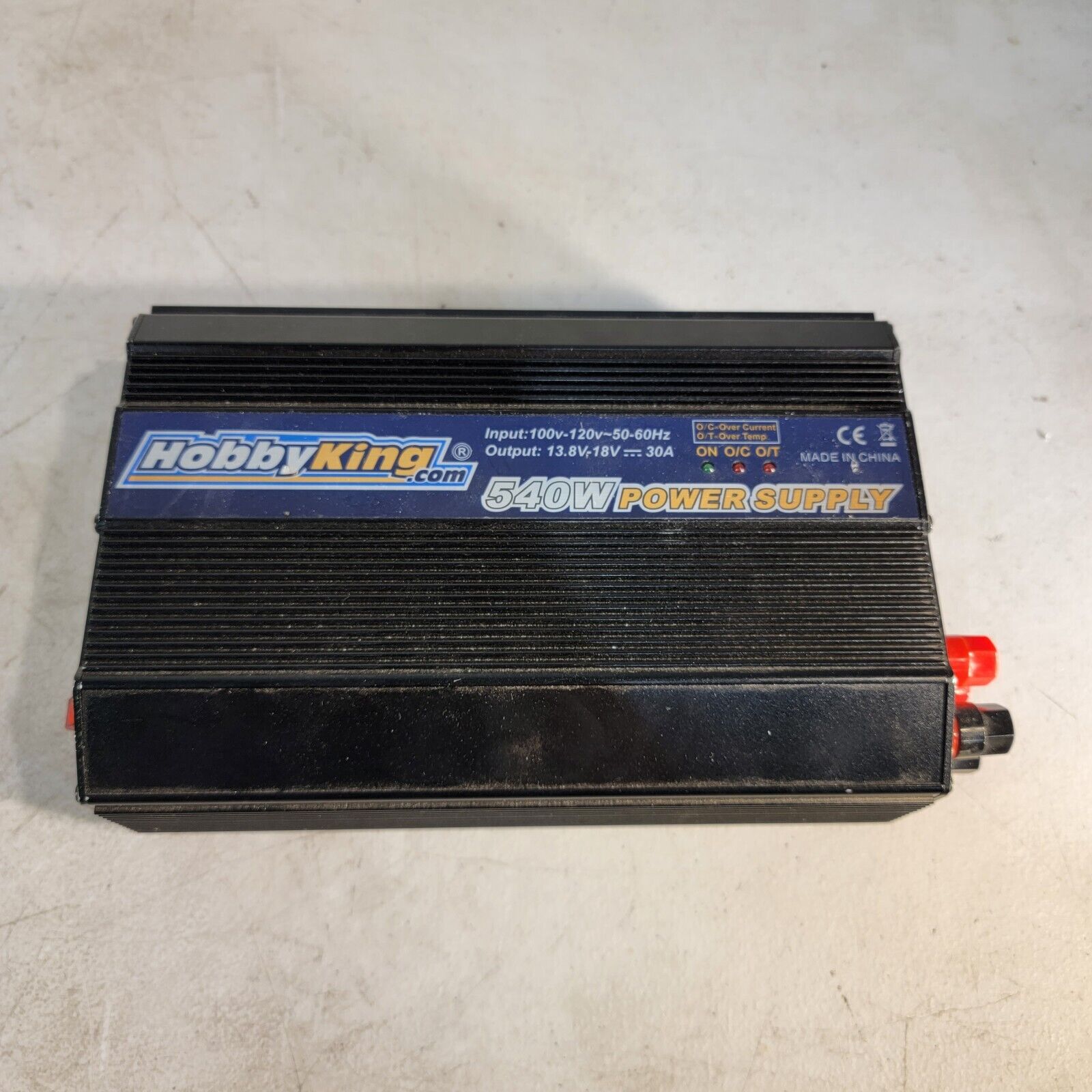 HobbyKing 540w 100~120v Power Supply 13.8v~18v - 30amp Output – Lab ...