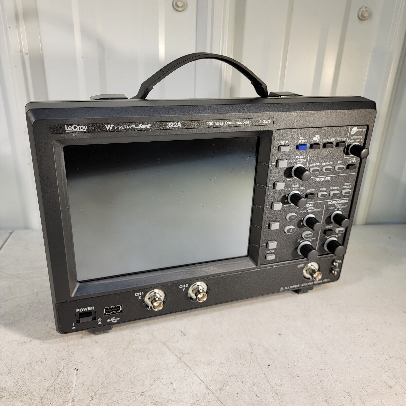 LeCroy WaveJet 322A 200 MHz Digital Oscilloscope 2 GS/s w 2x Probes, S ...