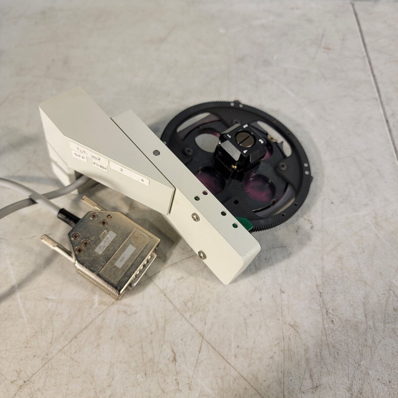 Leica Microscope Motorized Fluorescence Filter Wheel Turret 521664 for ...