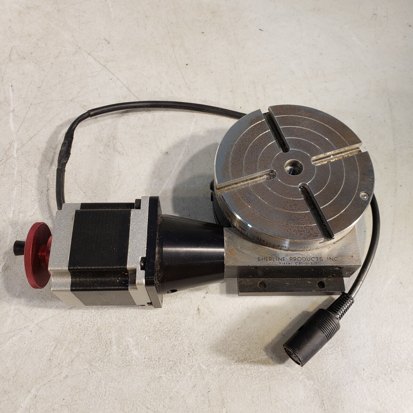 Sherline 3700 Rotary Table w/ Microkinetics 23HT175D Stepper Motor Min ...