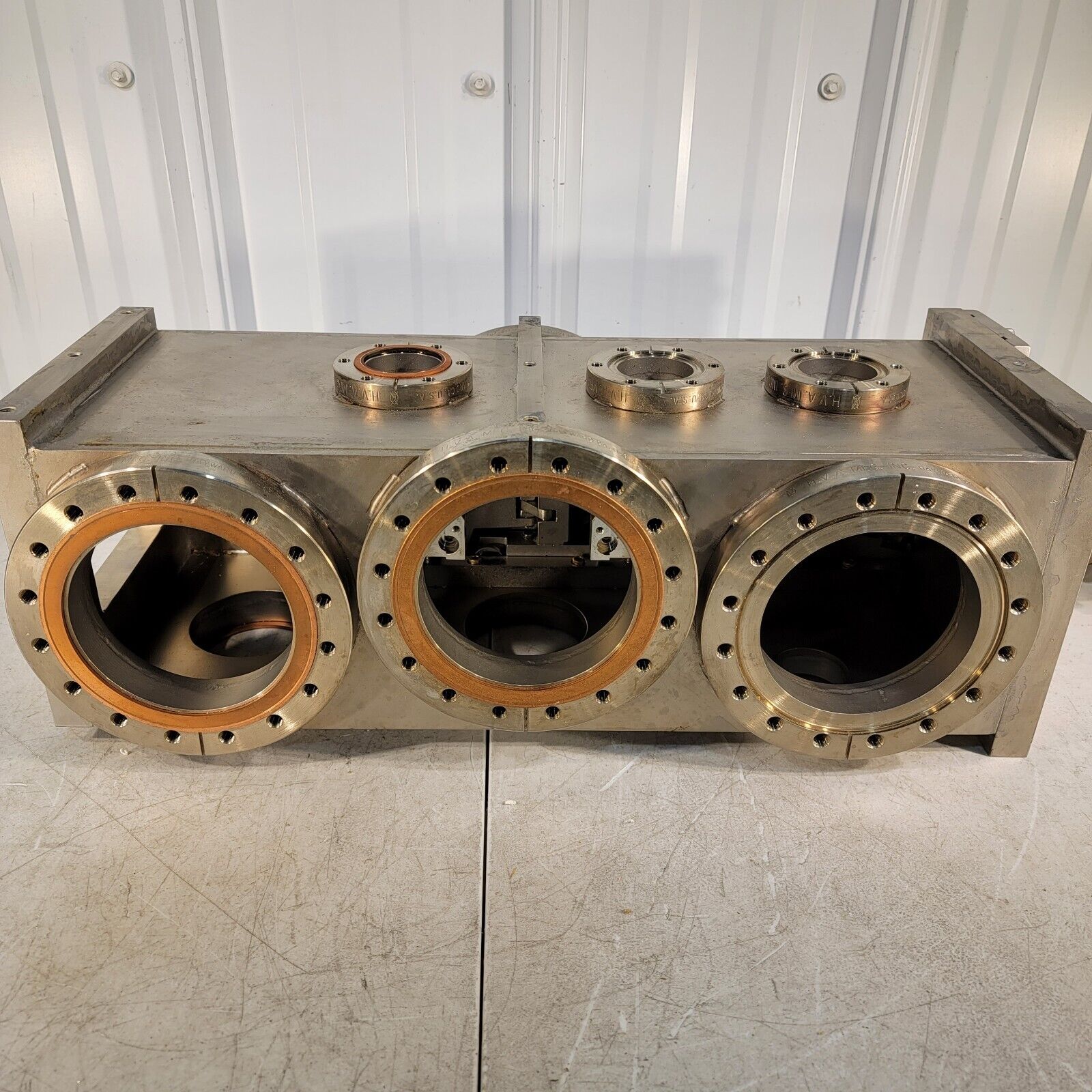 10-port UHV High Vacuum Chamber Conflat Flanges Stainless Steel HVA Br ...