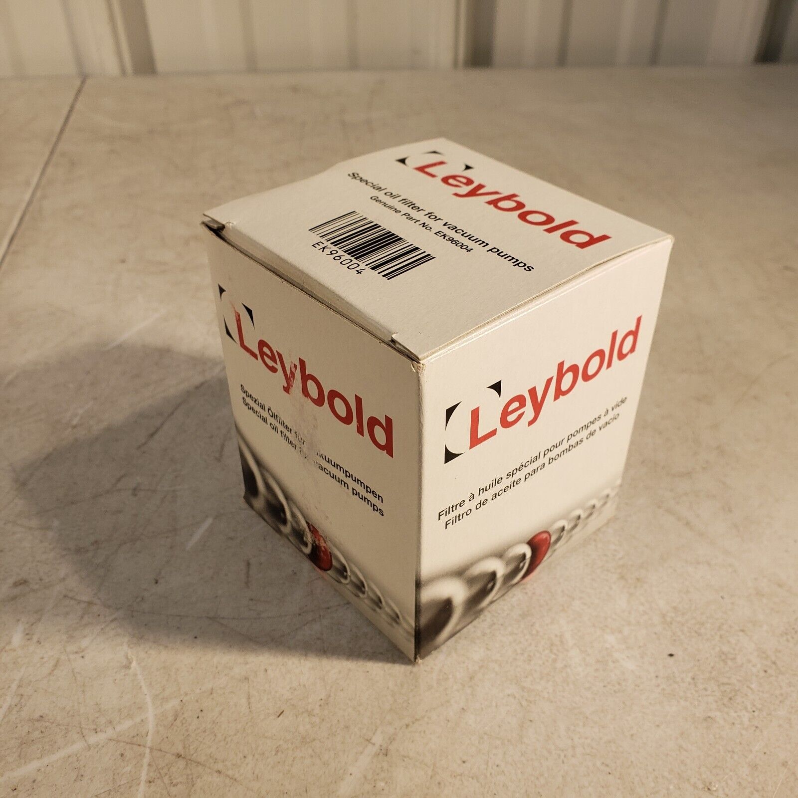 Leybold EK96004 Oil Filter For Vacuum Pump SOGEVAC SV 40 B, SV 45 FP ...