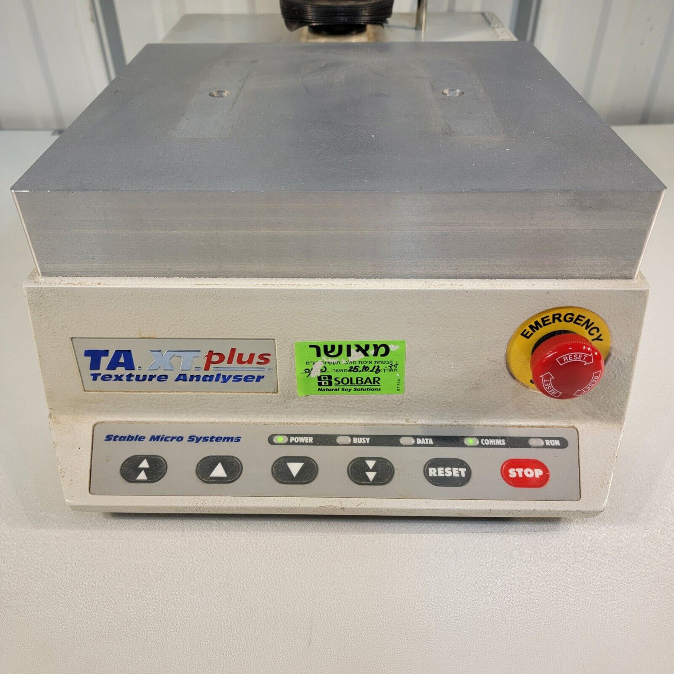 Stable Micro Systems TA-XT plus Texture Analyzer, Tested-Moves – Lab ...